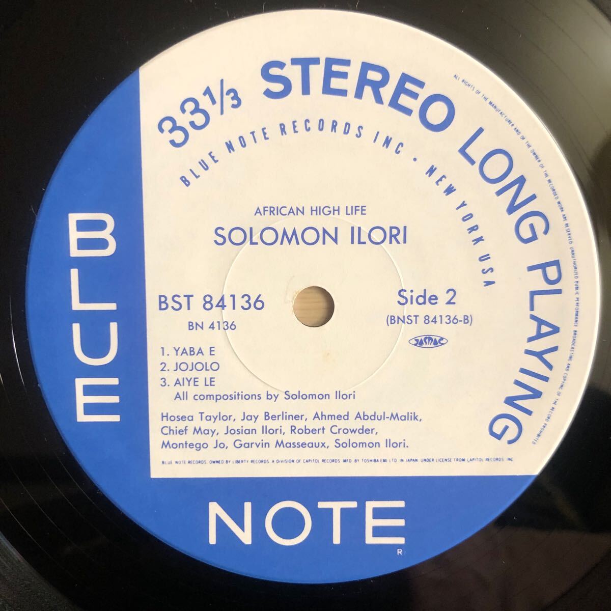 LP BLUE NOTE最後の復刻シリーズ SOLOMON ILORI AND HIS AFRO-DRUM ENSEMBLE ソロモン イロリ ...