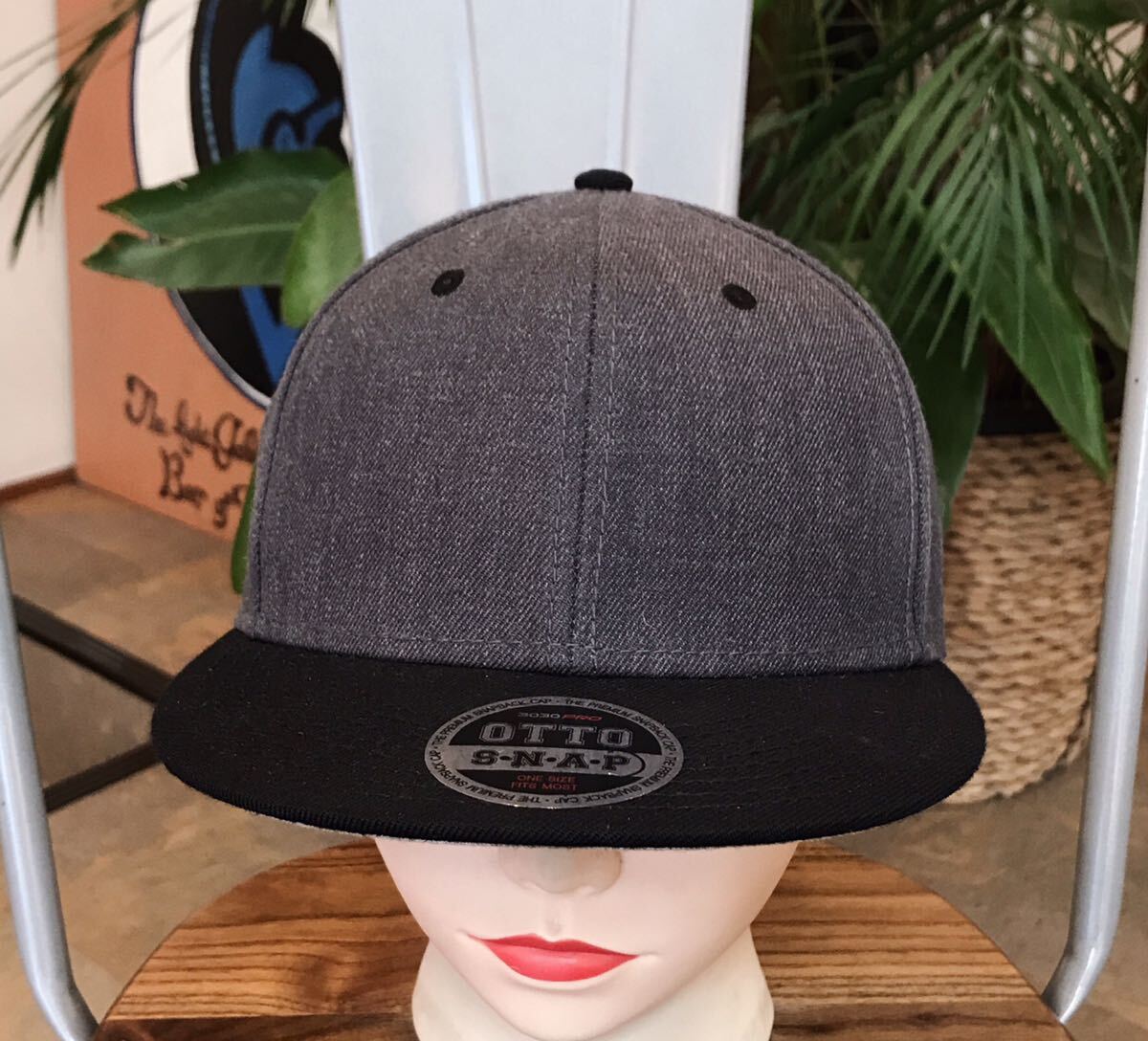 OTTO／SNAPBACK／キャップ／チャコール×ブラック／メンズフリーサイズ(その他)｜売買されたオークション情報、yahooの商品情報を ...