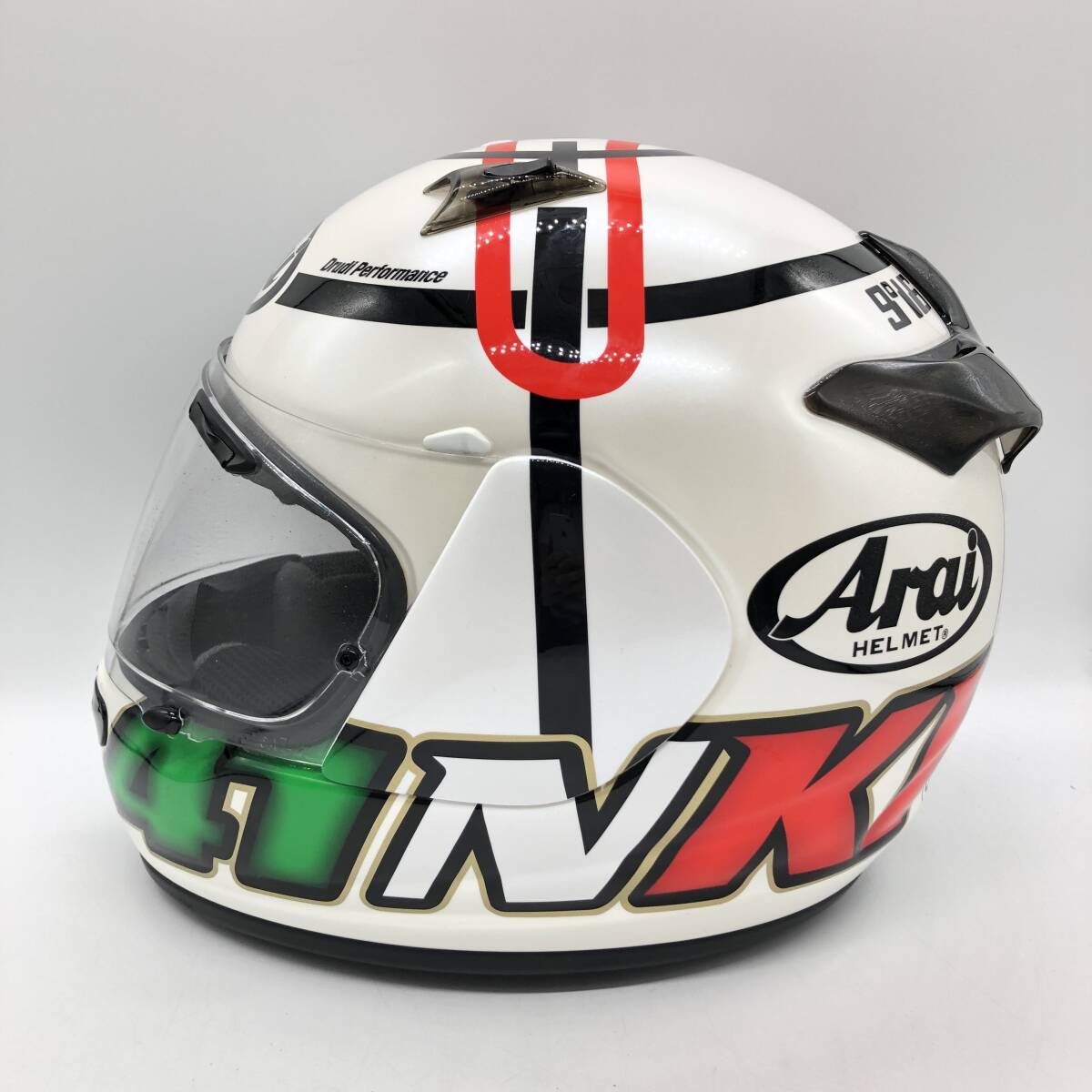 Arai アライ フルフェイスヘルメット 57.58cm M/L SHELL NITRO NORI 芳賀紀行 レプリカ ジャンク(Mサイズ ...