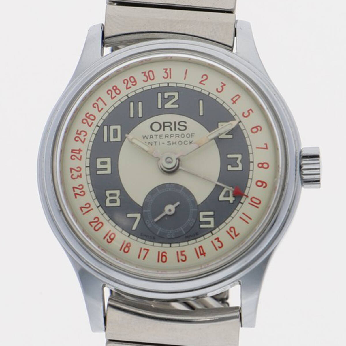 ORIS オリス 6651 ポインターデイト ベージュダイヤル SS 手巻き メンズ 121450(オリス)｜売買されたオークション情報 ...