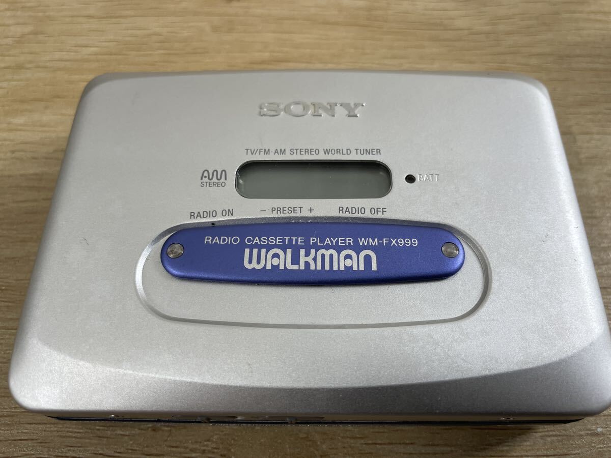 SONY ソニー WM-FX999 WALKMAN ウォークマン ポータブルカセットプレーヤー カセットウォークマン ジャンク(再生専用 ...
