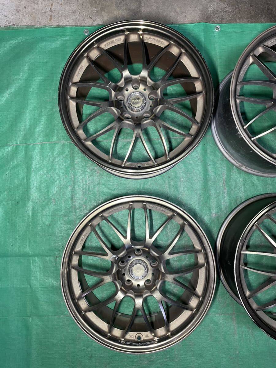 鍛造 RAYS VOLK RACING SE37 18インチ 5穴 PCD114.3 8.5J+33 9.5J+38 ハブ径73㎜ ホイール4 ...