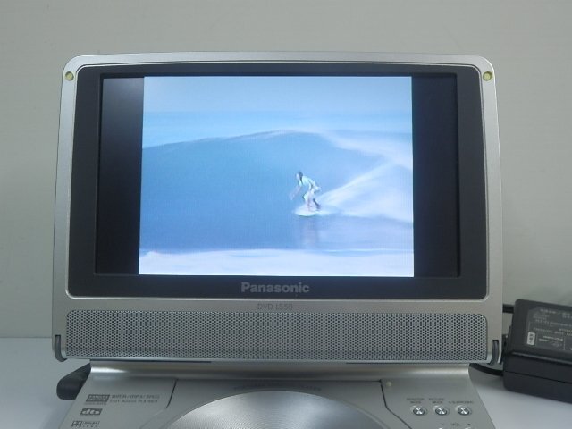 B6882S Panasonic パナソニック ポータブルDVD/CDプレーヤー DVD-LS50 本体+アダプター(ポータブルプレーヤー ...