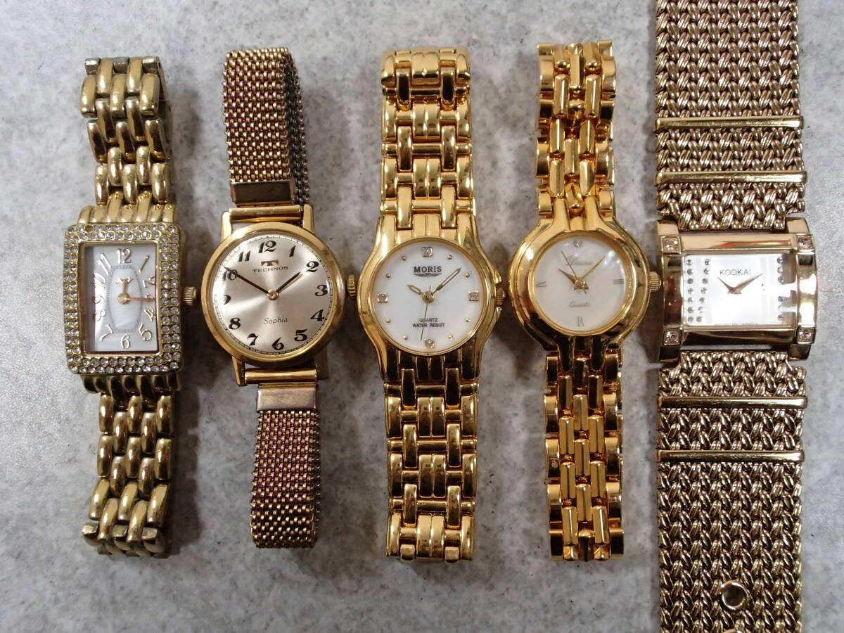 ゴールド系 レディース腕時計 大量 100点 セット まとめ SEIKO/CITIZEN/Guy Laroche/GRUEN/TECHNOS/Lasserre/WALTHAM 他 インボイス可 ...