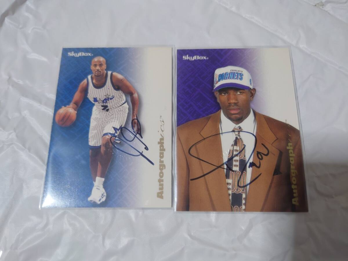 Dennis Scott Tony Delk NBA 1996-97 Skybox Autographics Signature Auto ...
