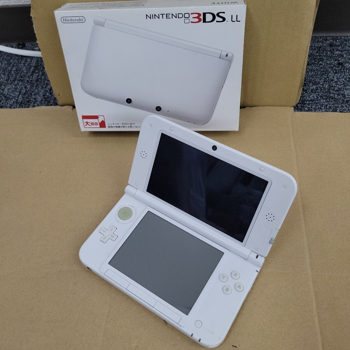 127 Nintendo 3DSLL ニンテンドー3DSLL 本体/箱付き 通電確認あり/初期化済 ホワイト 任天堂(ニンテンドー3DS LL本体)｜売買されたオークション情報、yahooの ...