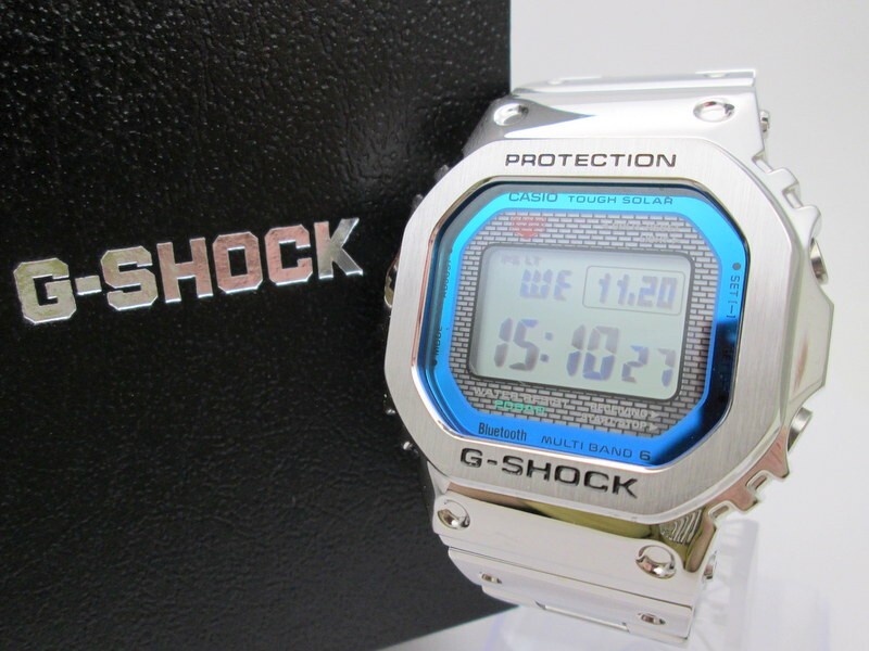 1000円スタート 腕時計 CASIO カシオ G-SHOCK 3539 GMW-B5000 フルメタル 電波ソーラー マルチバンド6 ...