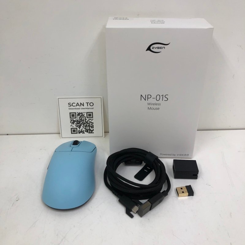 VAXXE ZYGEN ジゲン NP-01S wireless ゲーミングマウス ワイヤレスマウス ブルー 241209SK110426 ...