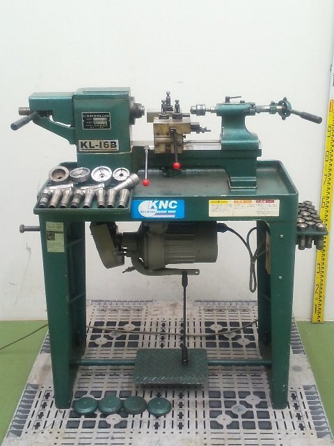 北村製作所 精密卓上旋盤 KL-16B形 ベンチレース 三相200V コレット多数付き 金属加工 動作良好 店舗引取り歓迎 A7029(精密 ...