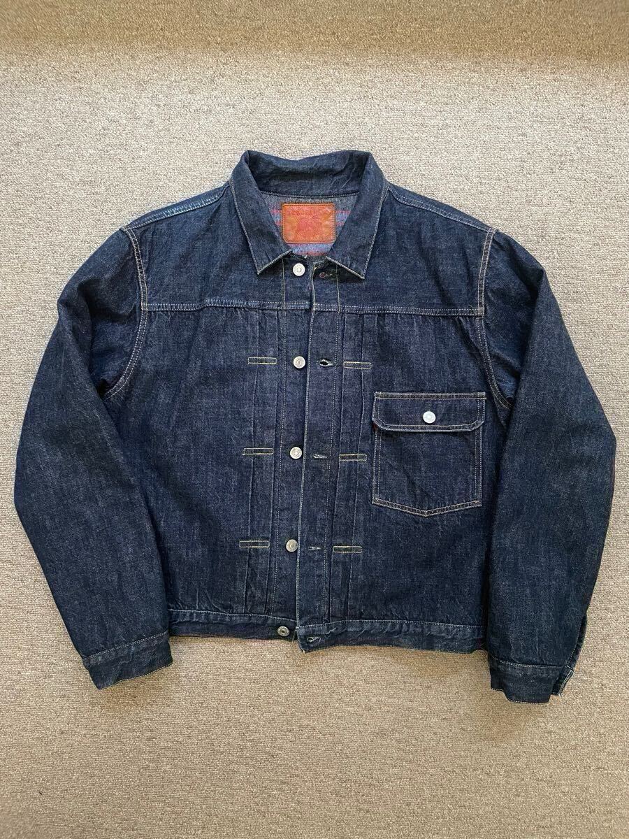 TCB jeans TCBジーンズ 2021AW 限定 Wool Lined Type 1 Jacket ウールブランケット付きデニム ...