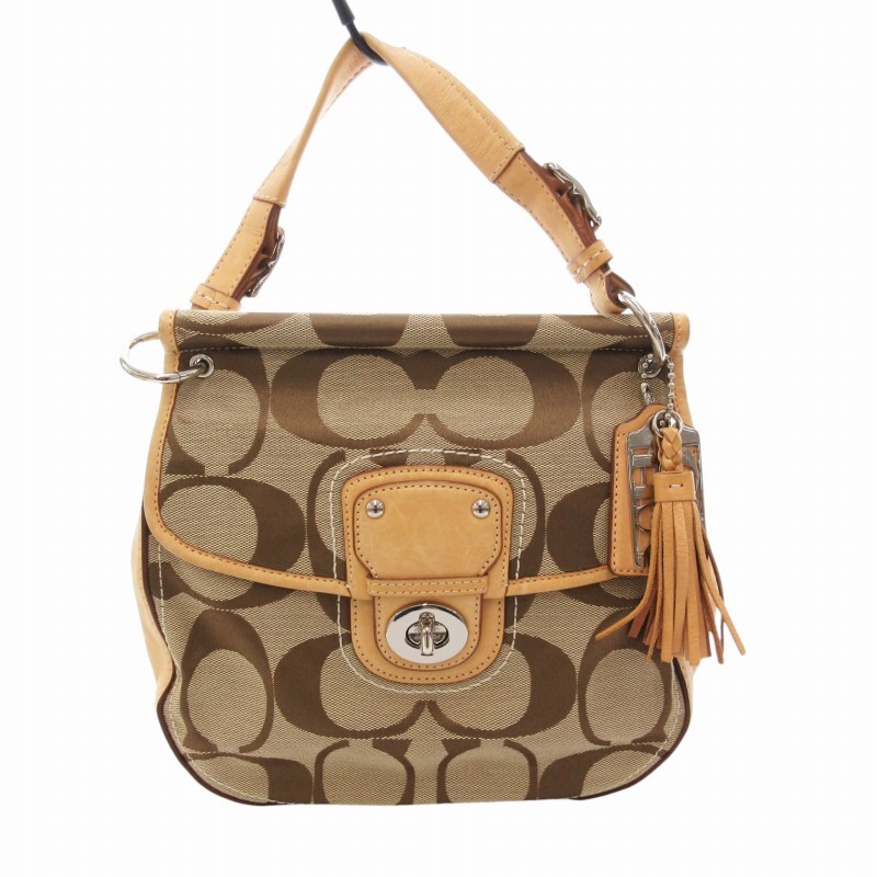 コーチ COACH 70周年記念モデル 2way ショルダーバッグ ハンド ビッグシグネチャー キャンバス レザー ベージュ /HO レディース(ハンドバッグ)｜売買されたオークション情報 ...