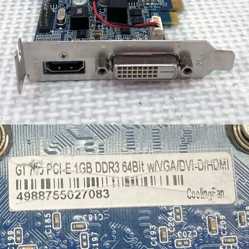 グラフィックカード Win7 Win11 LINUX ロープロ NVIDIA GeForce GT 710 DDR3 1024GB 64bit DVI/HDMI #3892-K(PCI ...