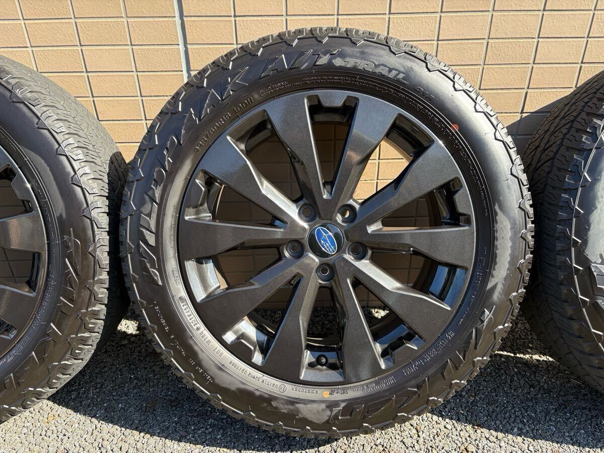 スバル アウトバック BS9 純正オプションホイール 18インチ 7J +55 RAV4 Adventure FALKEN WILDPEAK ...