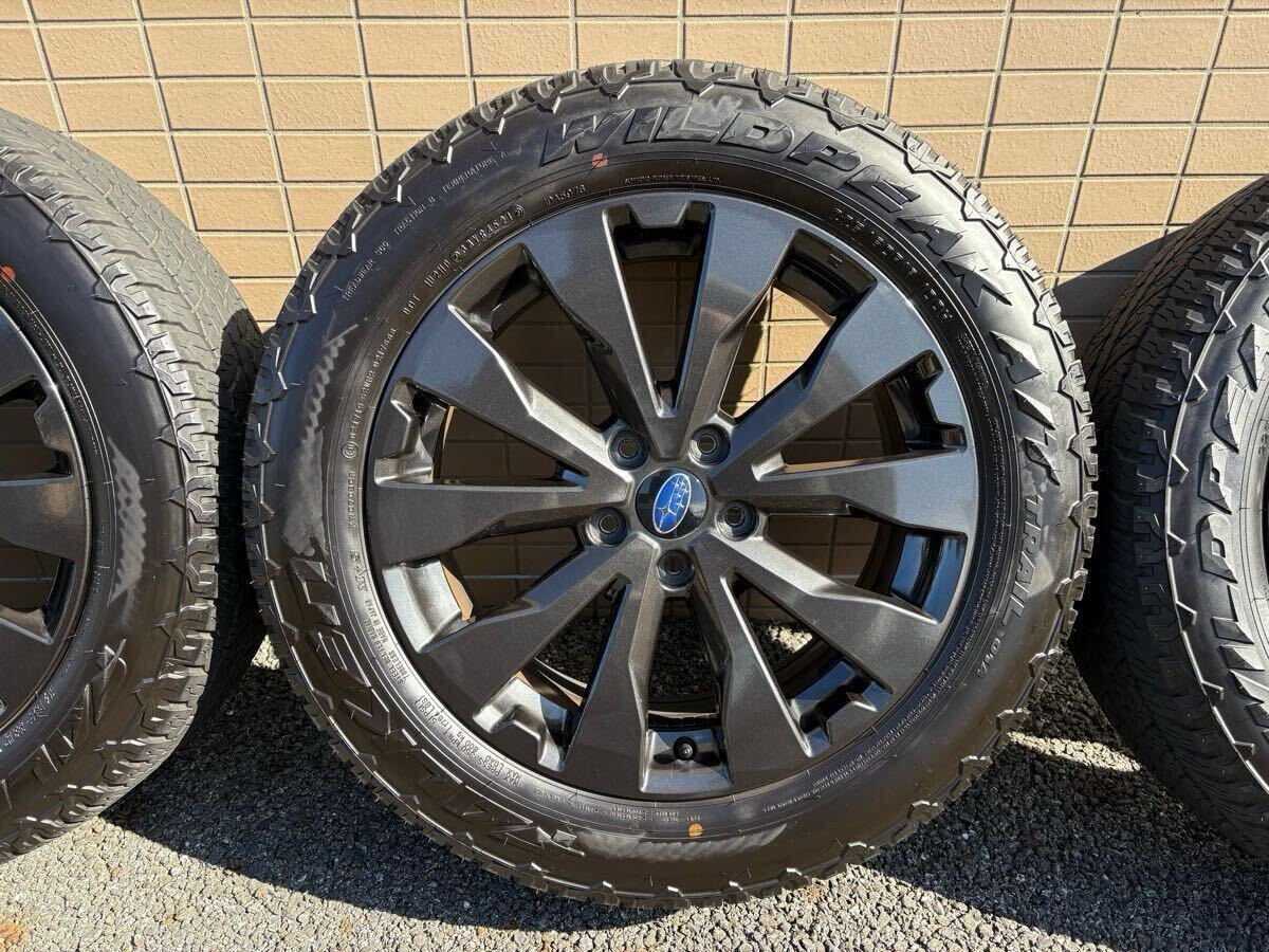 スバル アウトバック BS9 純正オプションホイール 18インチ 7J +55 RAV4 Adventure FALKEN WILDPEAK ...