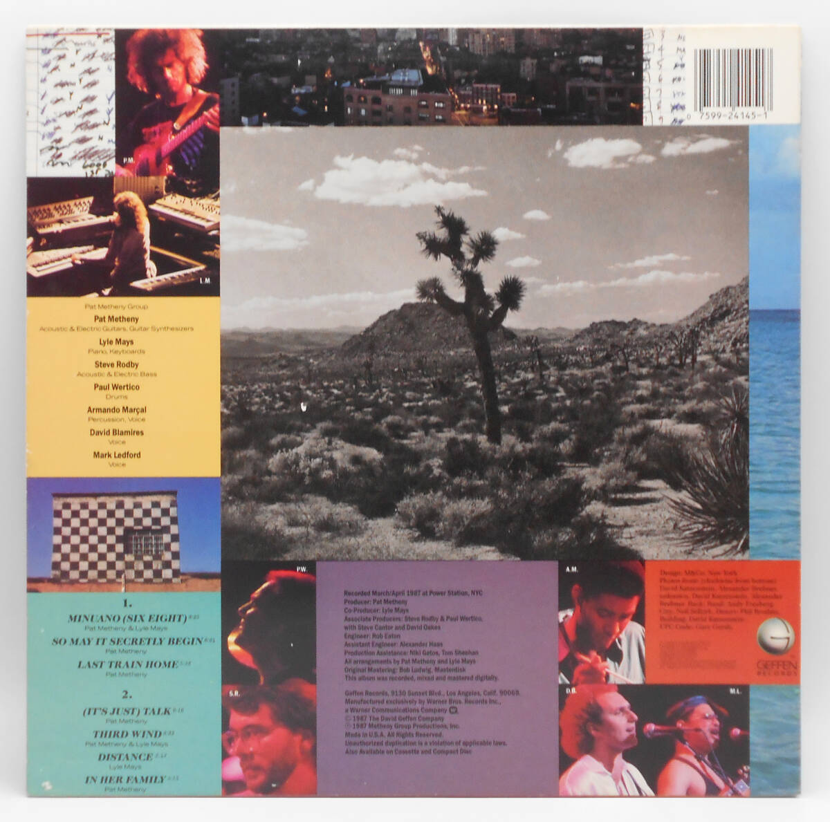 US ORIG LP Pat Metheny Group/Still Life Talking 1987年 DMM MASTERDISK刻印 インナー付 BRAZILIAN FUSION大名盤 ...