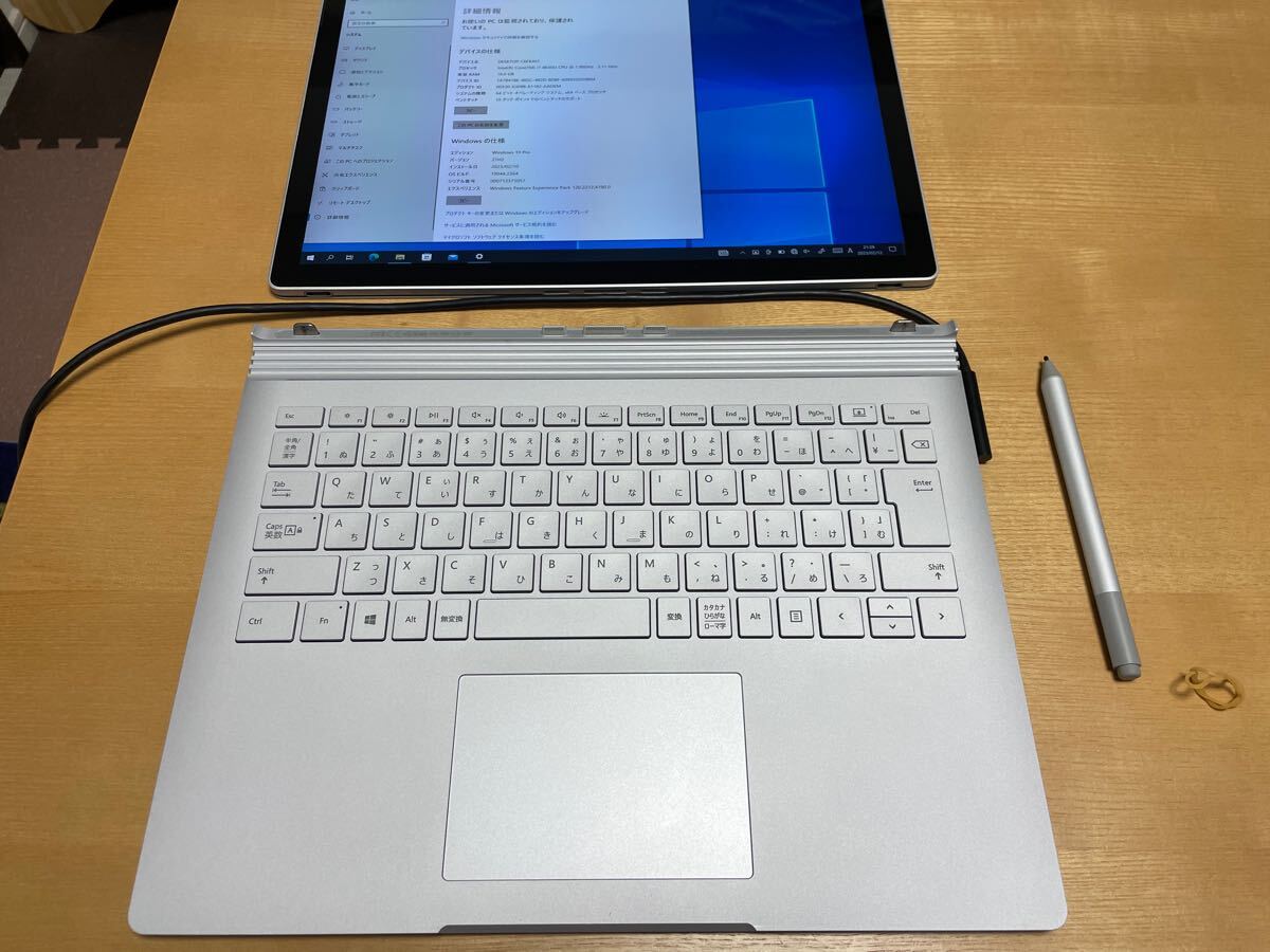 Microsoft Surface Book 2 1832/1835 Win10 Pro/Core i7-8650U 1.90GHz/16GB ...