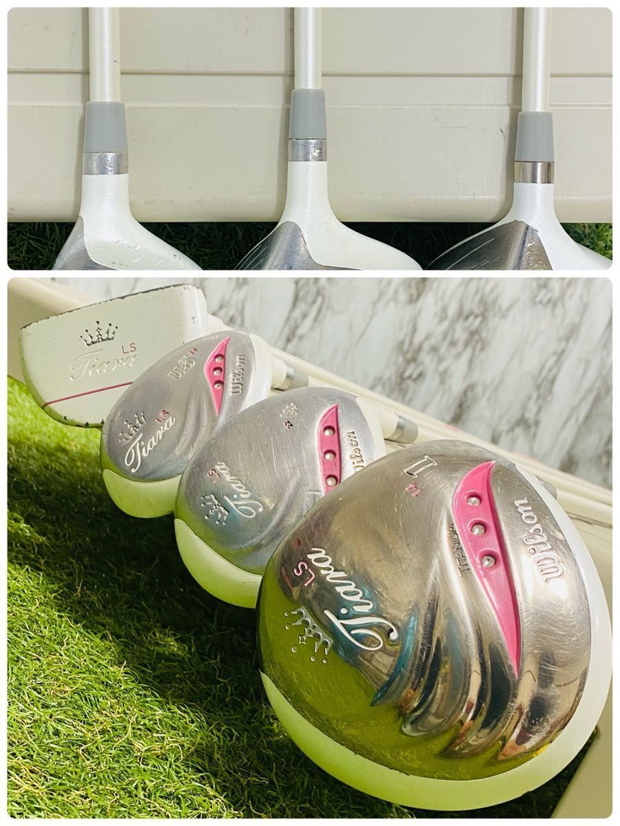良品 初心者推奨 Wilson Tiara LS ウィルソン ティアラ レディースゴルフセット クラブセット 8本 L(セット)｜売買された ...