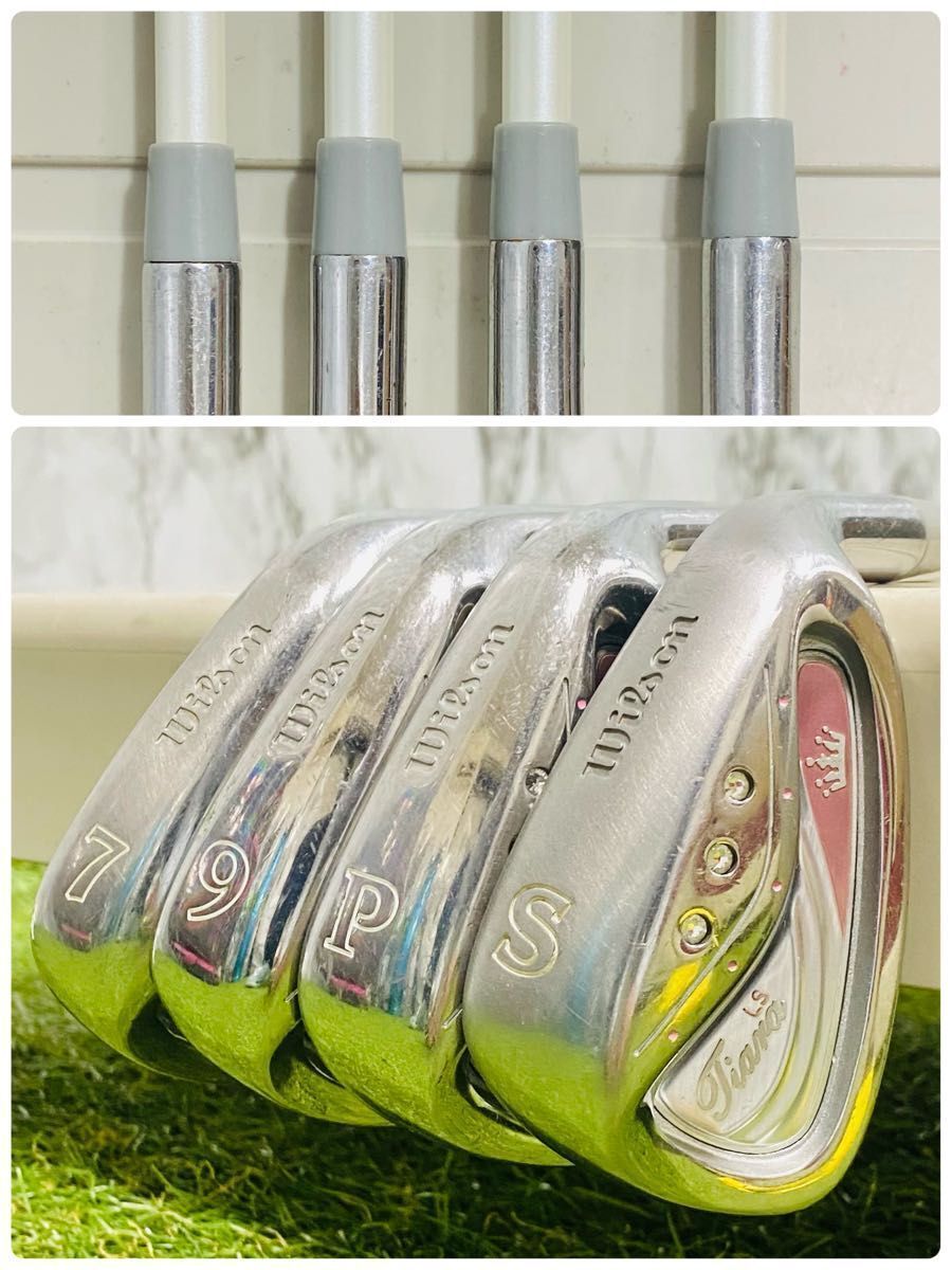 良品 初心者推奨 Wilson Tiara LS ウィルソン ティアラ レディースゴルフセット クラブセット 8本 L(セット)｜売買された ...