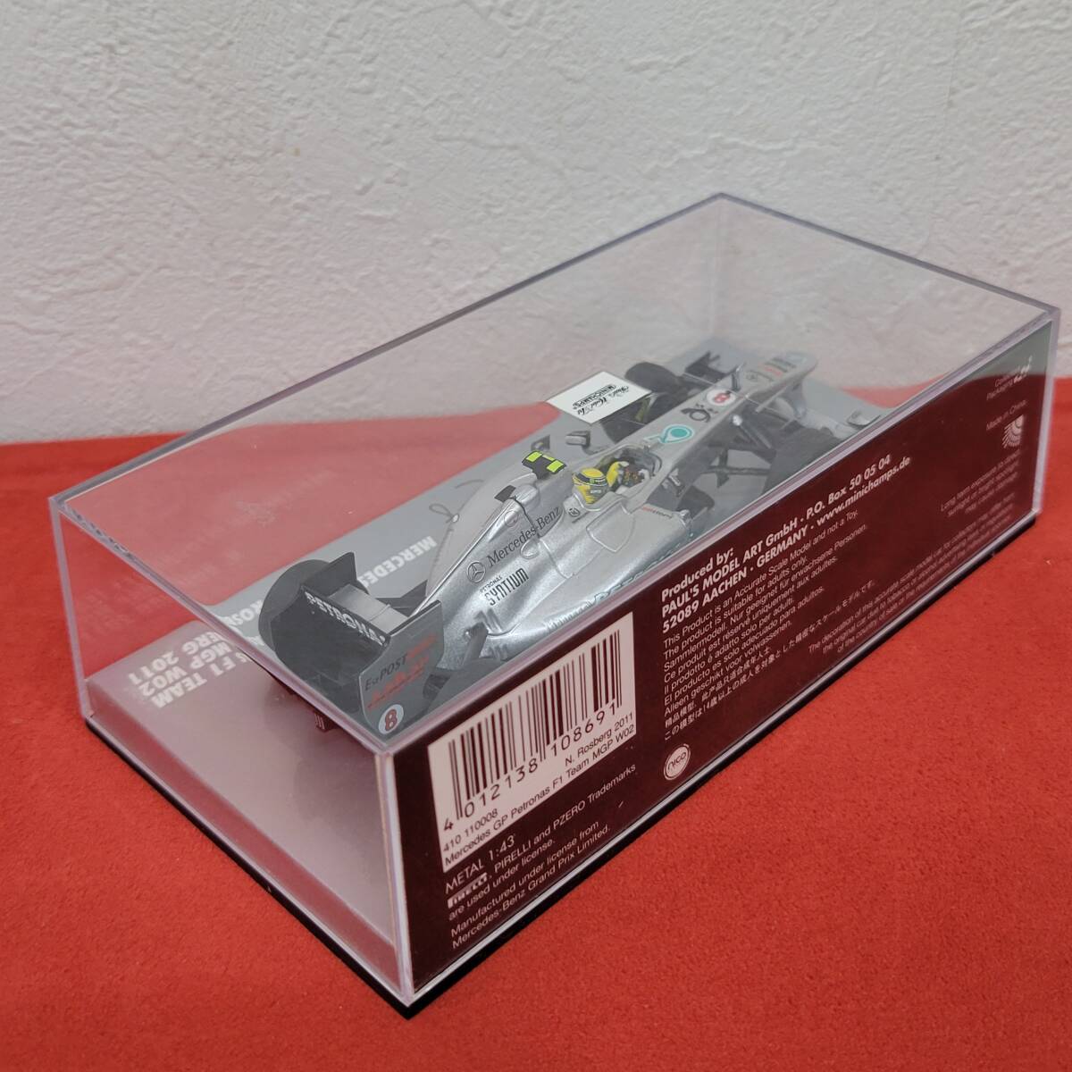 ME0419-202 MINICHAMPS PMA Mercedes GP PETRONAS F1 team MGP W02 N ...