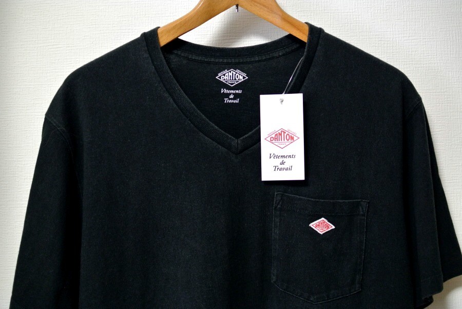 タグ付 DANTON ダントン Vネック ポケットTシャツ JD-9088 size 42 BLACK(無地)｜売買されたオークション情報、yahooの商品情報をアーカイブ公開 ...