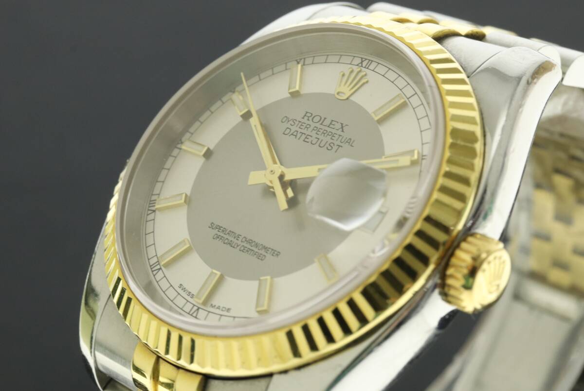 VMPD7-44-24 ROLEX ロレックス 腕時計 116233 63203 デイトジャスト 赤黒カレンダー F番 約133g メンズ ...