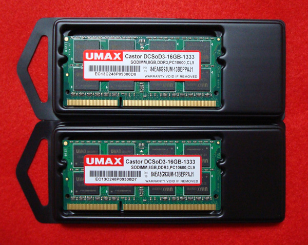 UMAX ノートPC用メモリ PC3-10600 DDR3-1333 8GB×2＝16GB(2GB)｜売買されたオークション情報、yahooの ...
