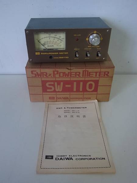 ダイワ SW-110 SWR計 1.8-150W 200/20W 取説付/棚Y222(アクセサリ)｜売買されたオークション情報、yahooの ...