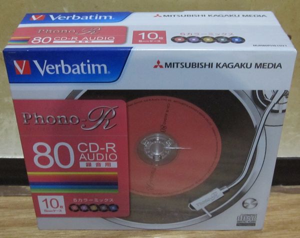 Verbatim Phono-R 音楽用CD-R 80分 10枚パック(CD-R、CD-RW)｜売買されたオークション情報、yahooの商品情報をアーカイブ公開 - オークファン（aucfan ...