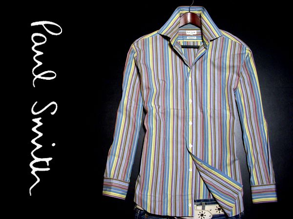 ポールスミス マルチストライプ 長袖シャツ 伊生地 PaulSmith(Lサイズ)｜売買されたオークション情報、yahooの商品情報をアーカイブ公開 - オークファン（aucfan.com）