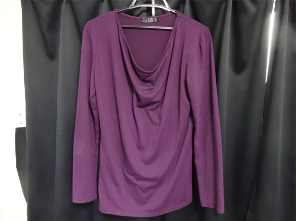 Roshell ロシェル ドレープ半袖Tシャツ ダークパープル(Mサイズ)｜売買されたオークション情報、yahooの商品情報をアーカイブ公開 ...