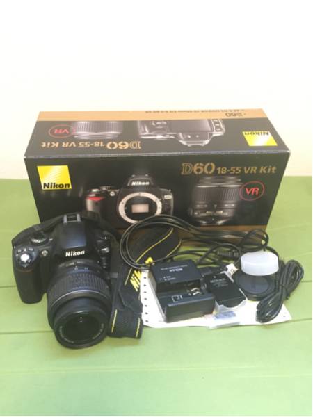 NikonニコンD60 ノーマルレンズキット 18-55VR kit(ニコン)｜売買されたオークション情報、yahooの商品情報をアーカイブ公開 - オークファン（aucfan.com）