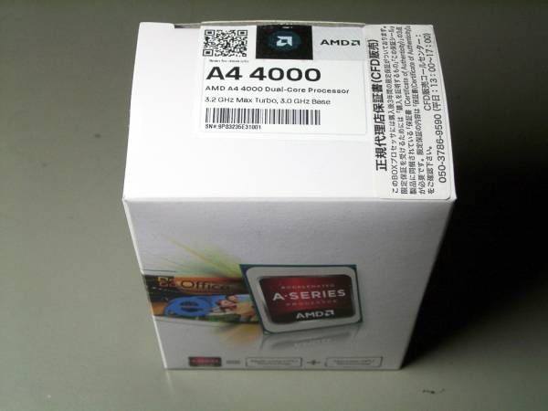 AMD APU A4-4000 BOX 2コア 定格3GHz ターボ時3.2GHz(AMD)｜売買されたオークション情報、yahooの商品情報 ...