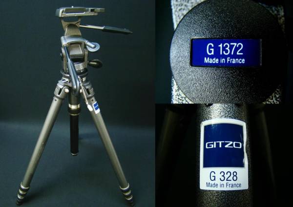 JJ217 1円 売切 GITZO ジッツオ 三脚 G328 ＆ 雲台 G1372(三脚)｜売買されたオークション情報、yahooの商品情報を ...