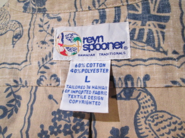 Reyn Spooner レインスプーナー アロハシャツ ハワイアン d-383(Lサイズ)｜売買されたオークション情報、yahooの商品情報をアーカイブ公開 - オークファン（aucfan.com）