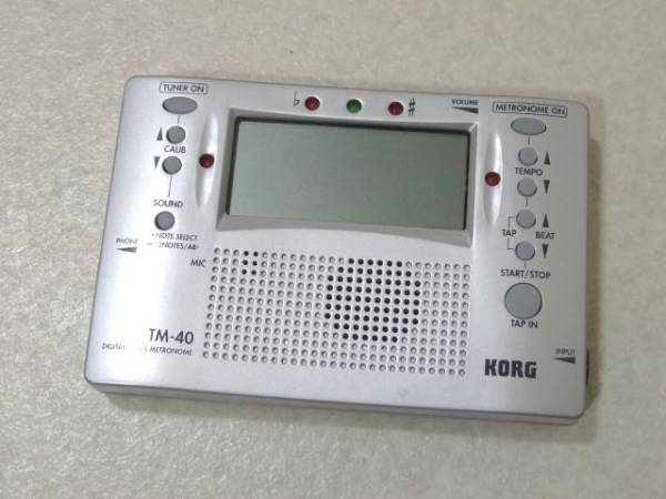 KORG コング TUNER METRONOME チューナーメトロノーム TM-40 8(メトロノーム)｜売買されたオークション情報 ...