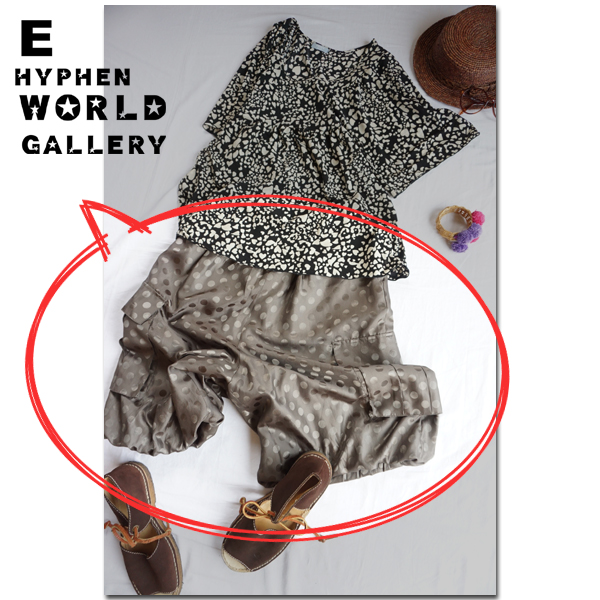 E HYPHEN WORLD GALLERY イーハイフン ドットボリュームパンツ(パンツ、スラックス)｜売買されたオークション情報、yahooの商品情報をアーカイブ公開 - オークファン ...