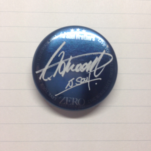 三代目JSB 登坂広臣 サイン缶バッチ 単独初ツアーグッズ ZERO(EXILE)｜売買されたオークション情報、yahooの商品情報をアーカイブ公開 - オークファン（aucfan.com）