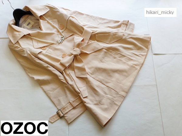 OZOC オゾック テロンチとろみリボントレンチコートM(Mサイズ)｜売買されたオークション情報、yahooの商品情報をアーカイブ公開 - オークファン（aucfan.com）