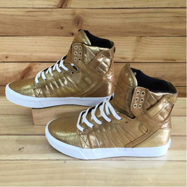 SALE SUPRA SKYTOP GOLD METALLIC shose JP24cm(24.0cm)｜売買されたオークション情報 ...