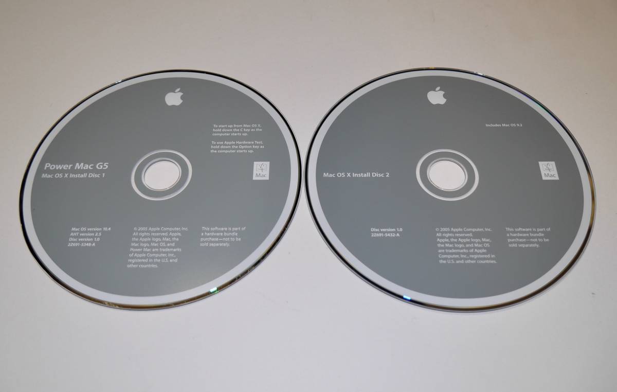 apple Power Mac G5 MacOS10.4 MacOS9.2 インストール(オペレーティングシステム)｜売買されたオークション ...