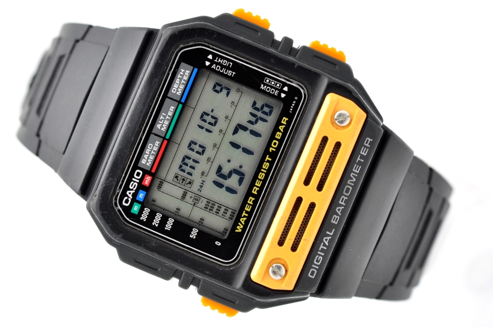 カシオ ビンテージ デジタル バロメーター メンズ 腕時計 クォーツ BM-100WJ CASIO VINTAGE DIGITAL ...