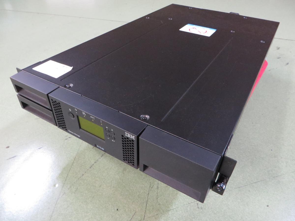 IBM TS3100 Tape Library 35732UL LTO Ultrium 5-H ドライブ2基搭載 E642556(テープ装置 ...