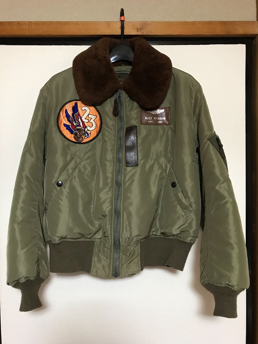 バズリクソンズ B-15C フライトジャケット BUZZ RICKSON サイズ38(38インチ)｜売買されたオークション情報、yahooの商品情報をアーカイブ公開 - オークファン ...
