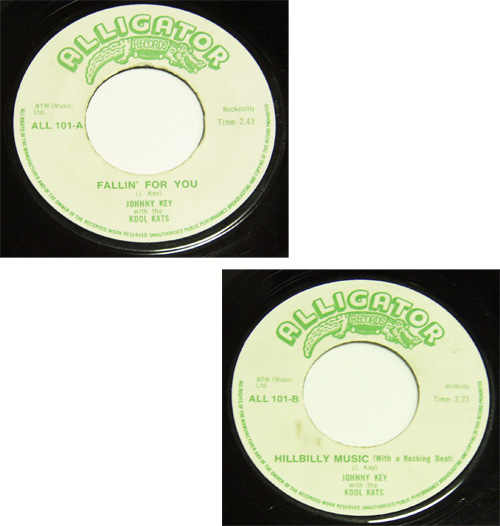 45rpm/ FALLIN' FOR YOU - JOHNNY KEY WITH THE KOOL KATS - HILLBILLY ...