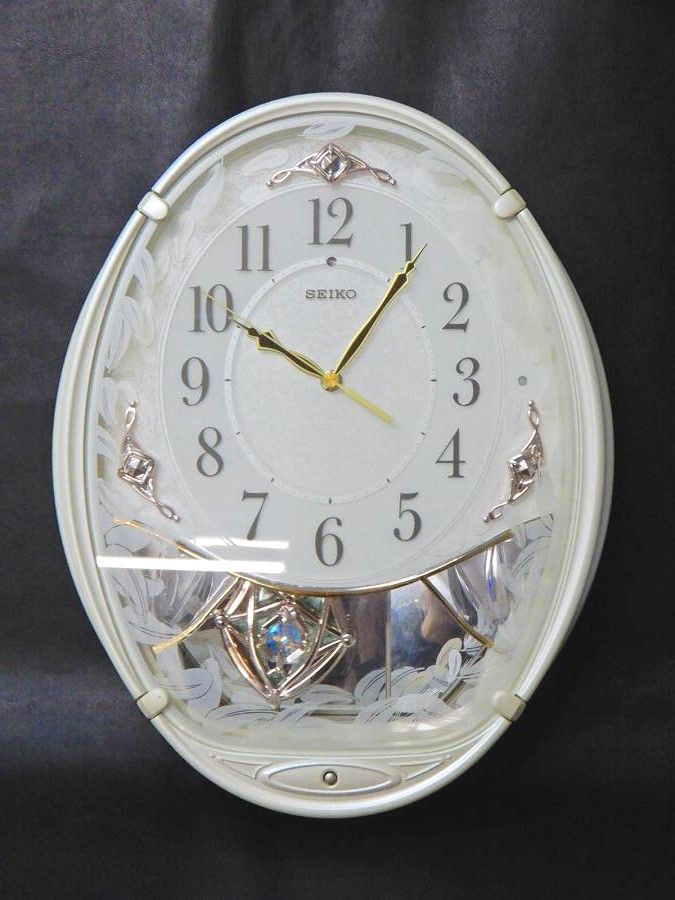 J610 SEIKO/セイコー ウエーブシンフォニー 電波時計 掛け時計 AM244W メロディ時計 からくり時計(アナログ)｜売買された ...