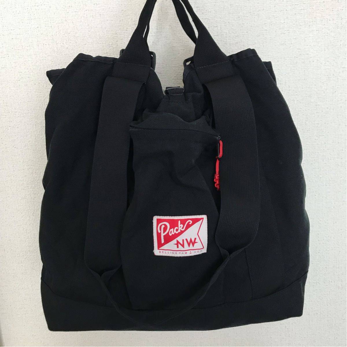 Pack NW パックノースウエスト 3WAYバッグ リュックサック トートバック ショルダーバッグ BLACK ブラック(リュックサック ...