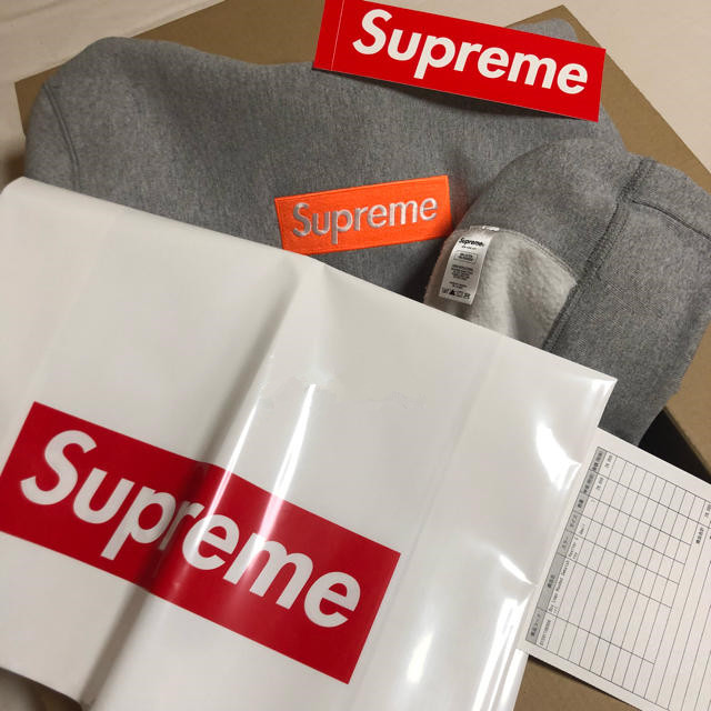 S Supreme Bo Logo Sweatshirt Heather Gray(パーカ)｜売買されたオークション情報、yahooの商品情報 ...