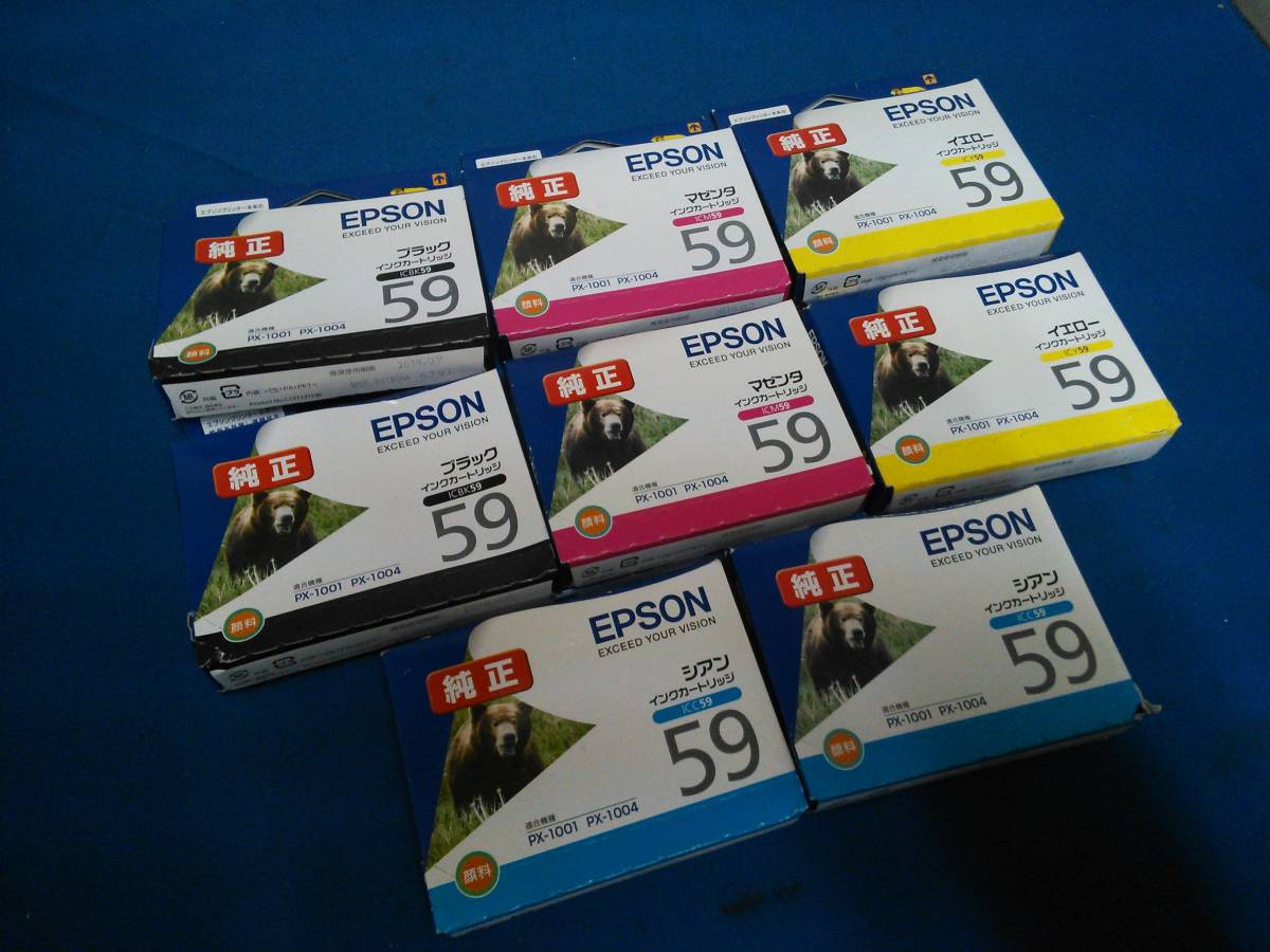 EPSON/エプソン インク ICBK59/ICM59/ICC59/ICY59/4色セット/PX-1001/PX-1004 純正/訳アリ yg-434(エプソン)｜売買されたオークション情報 ...