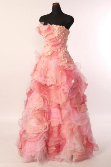 p1699 ウエディングドレス 約7-11T(ピンク)｜売買されたオークション情報、yahooの商品情報をアーカイブ公開 - オークファン ...