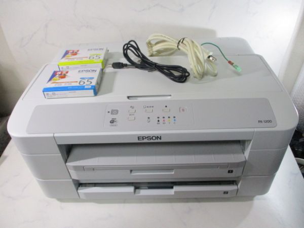 EPSON エプソン ビジネスプリンター インクジェット ページプリンター PX-1200 A3ノビ対応 純正インク ICC65 ICY65 2個おまけ(A3プリンタ)｜売買されたオークション ...